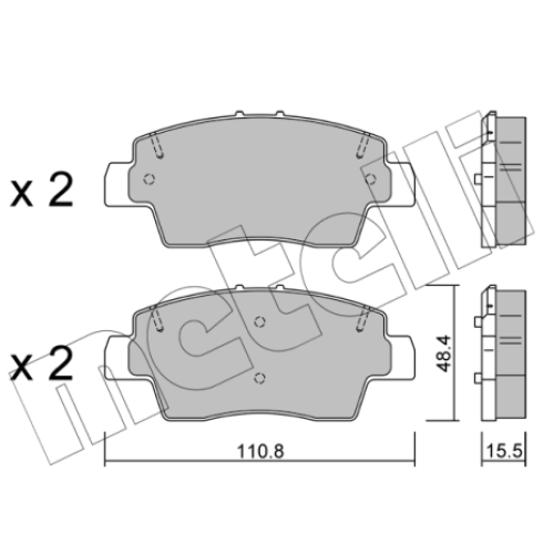 BRAKE PAD SET NISSAN RENAULT DATSUN