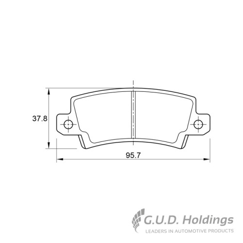 BRAKE PAD SET TOYOTA MAZDA OPEL REAR
