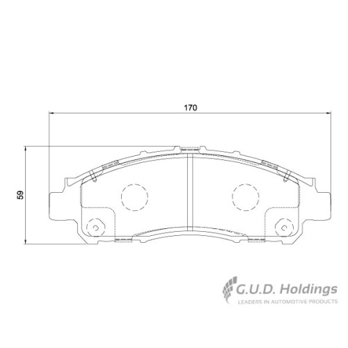 BRAKE PAD SET TOYOTA QUANTUM 2019- FRONT